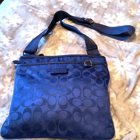 Coach | Bags | Coach 5 Square Crossbody Bag With Guitar Strap Canvas ...